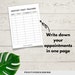 Dental Health Log, Dental Care Log, Dentist Checkup Log, Dental Care ...