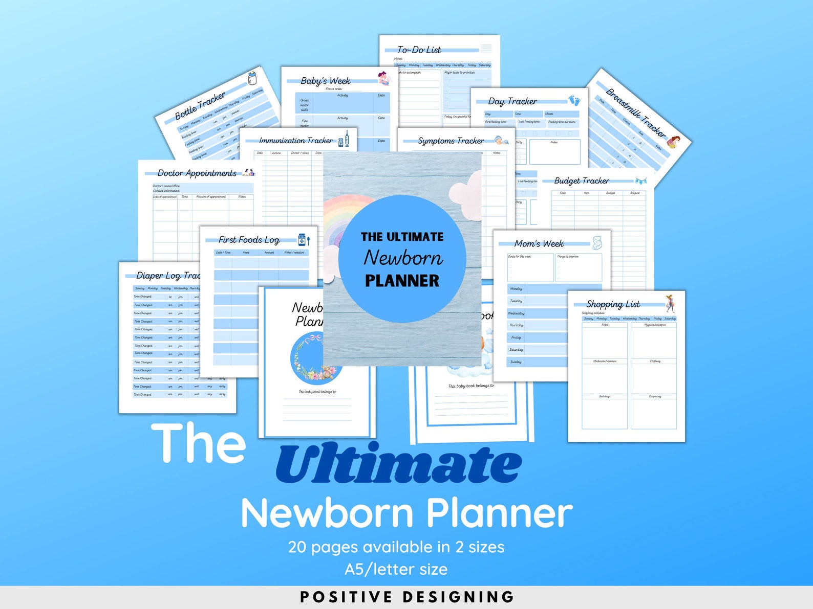 Baby Planner Printable Digital Download, Newborn Planner, New Mom ...