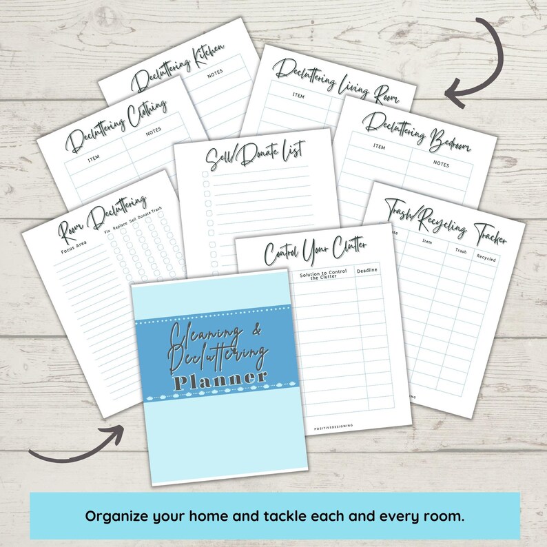 Declutter Challenge | Declutter Checklist | Declutter Planner ...