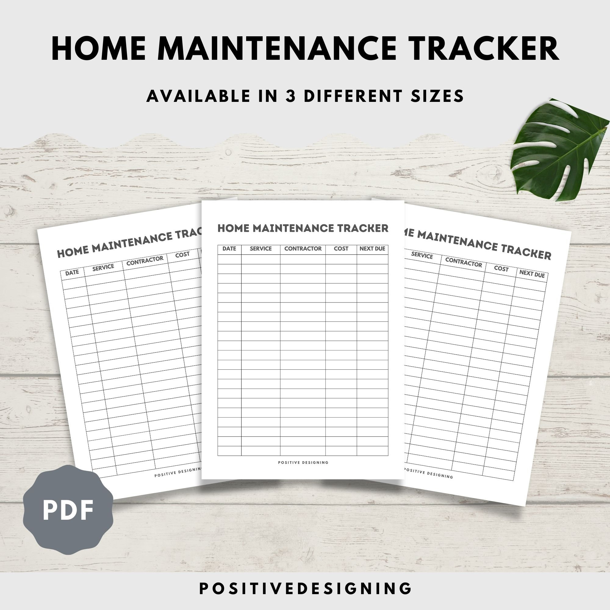 Home Maintenance Checklist, Home Management Planner, House Checklist ...