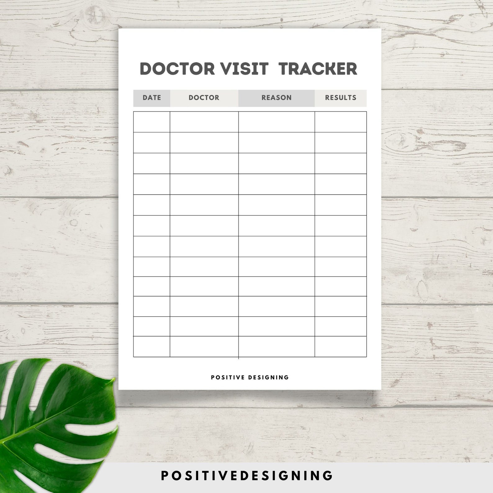 Doctors Visits Tracker Printable, Doctors Appointments Log, Medical ...
