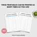 Monthly Expenses Tracker Printable, Spending Log, Purchase Recorder ...