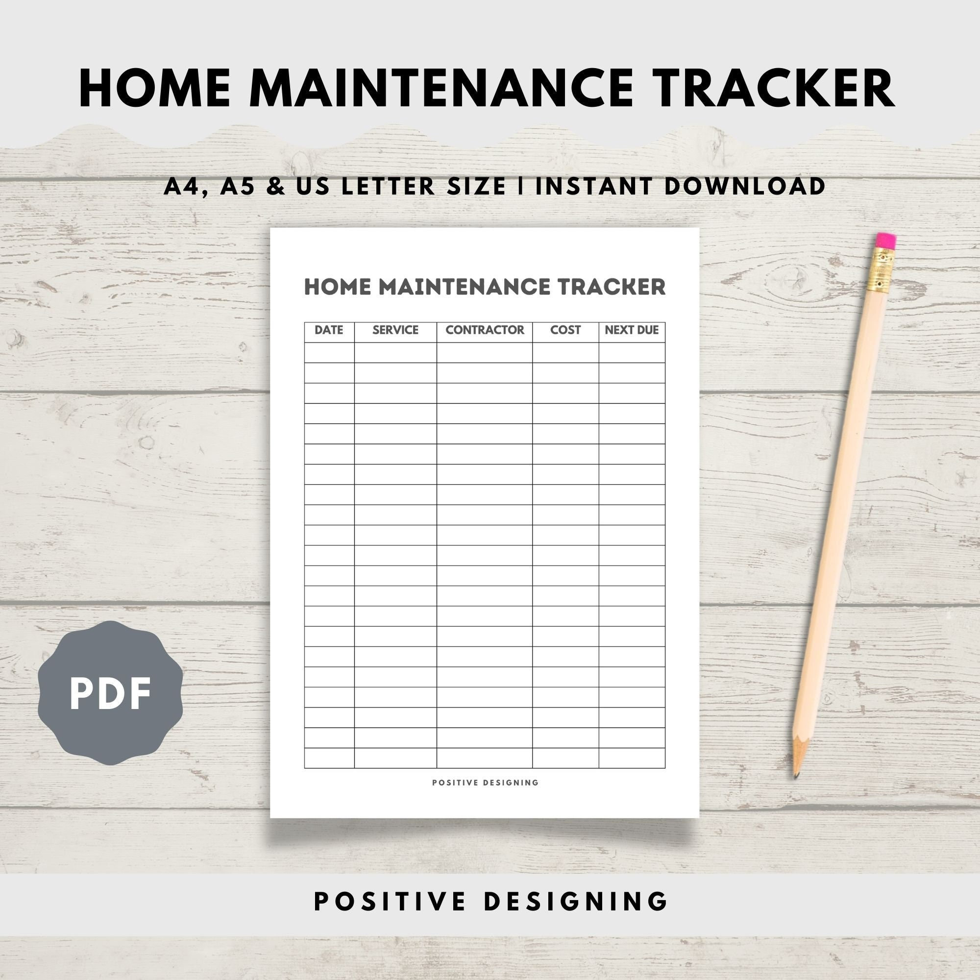 Home Maintenance Checklist Home Management Planner House - Etsy