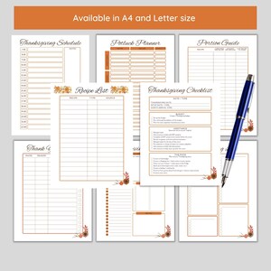 Thanksgiving Planner Printable, Holiday Planner, Thanksgiving Binder ...
