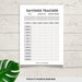 Savings Account Sheet Printable, Personal Savings Tracker, Financial ...