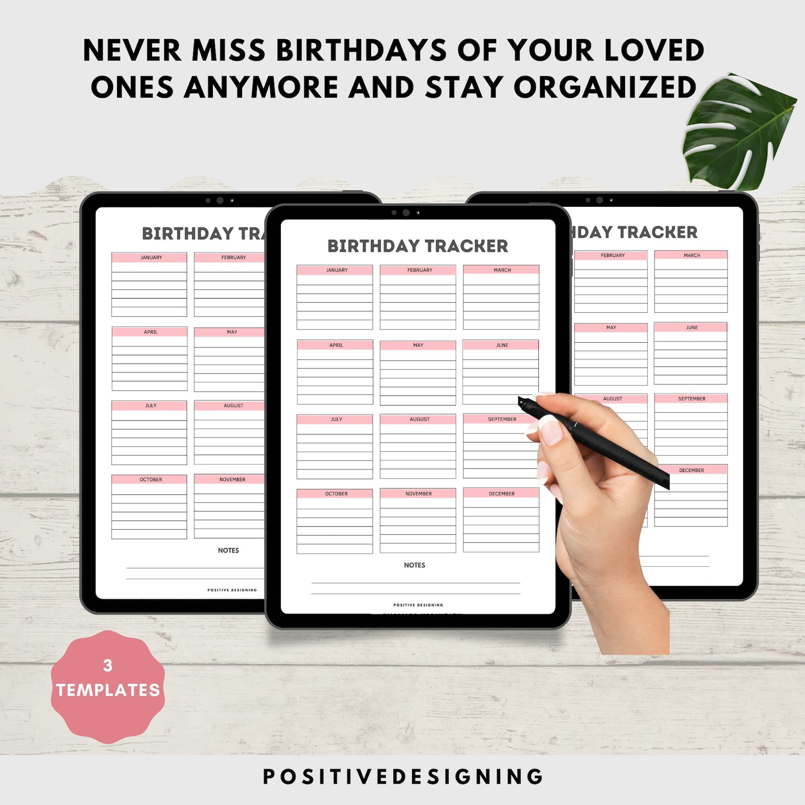 Instant Download | Birthday Reminder | Birthday Planner Printable ...