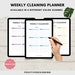 Digital Planner, Weekly Cleaning, Digital Cleaning Template, Cleaning ...