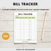 Monthly Bill Tracker Printable | Bill Payment Tracker | Bill Pay ...
