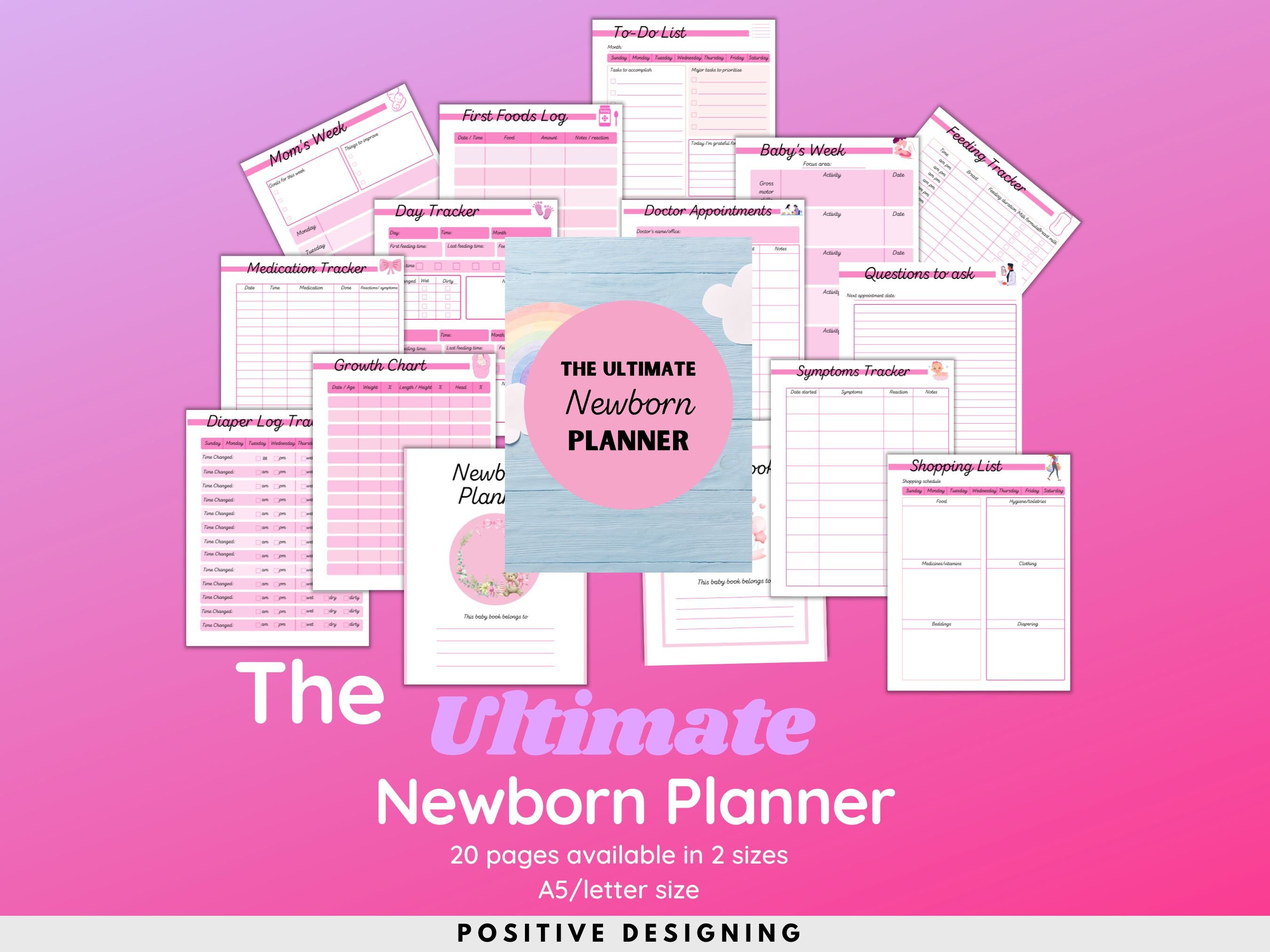 Baby Planner Printable Digital Download, Newborn Planner, New Mom ...