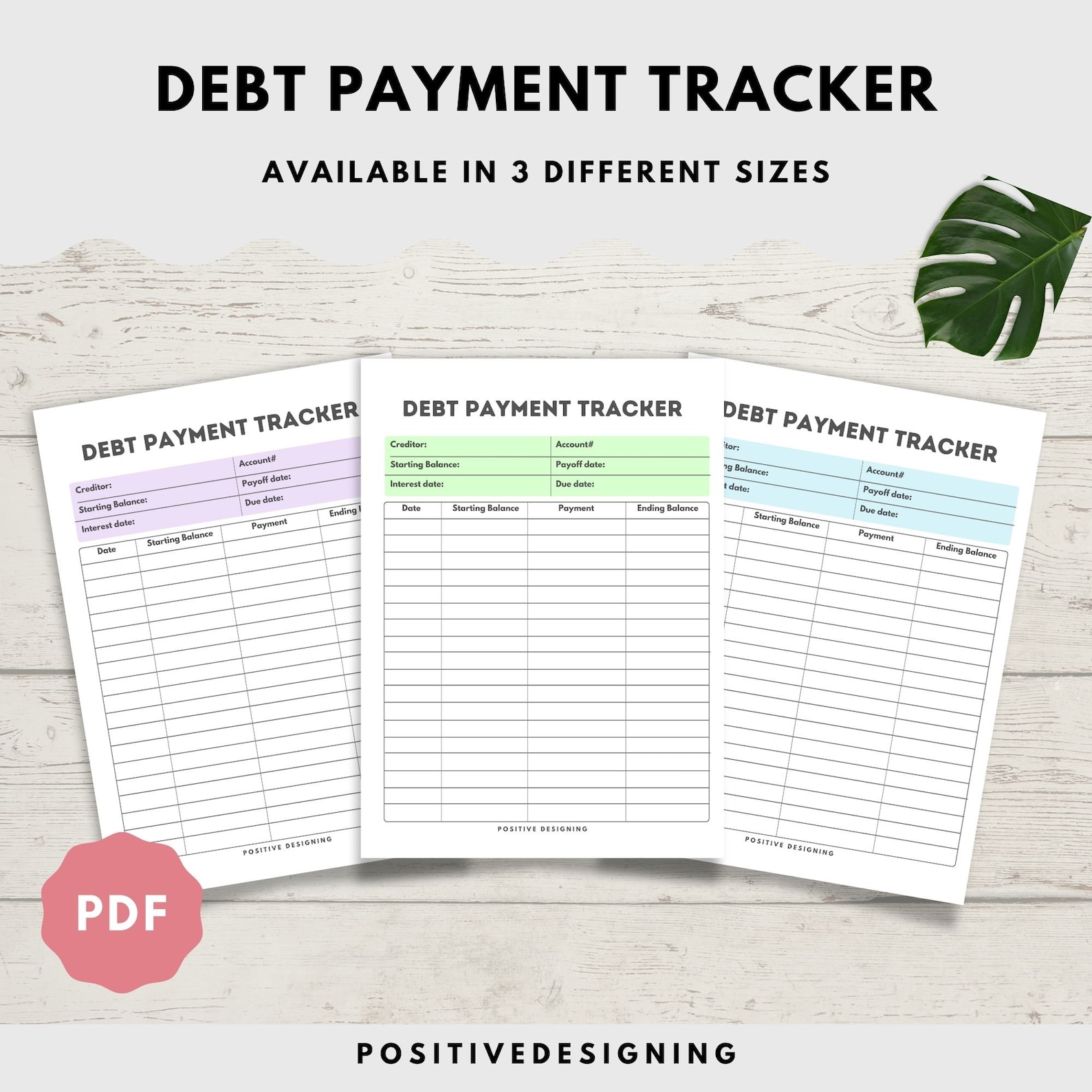 Debt Payment Tracker Printable , Debt Tracker Printable, Debt Snowball ...