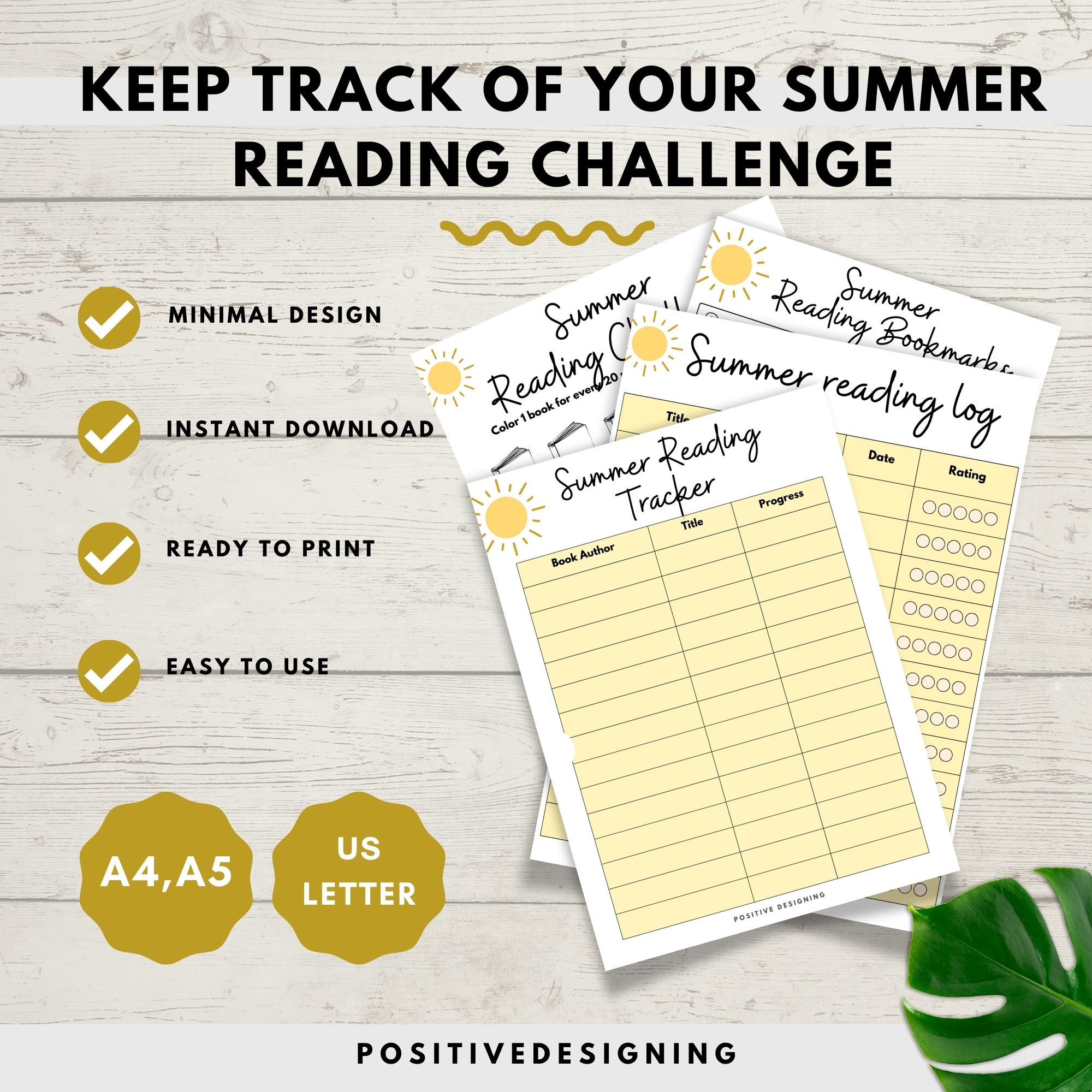 Summer Reading Challenge, Reading Log, Reading Planner, Reading ...