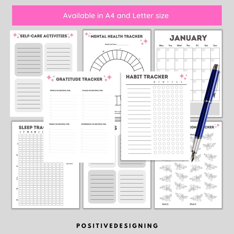 Self-care Planner Printable Self-love Journal Mental - Etsy