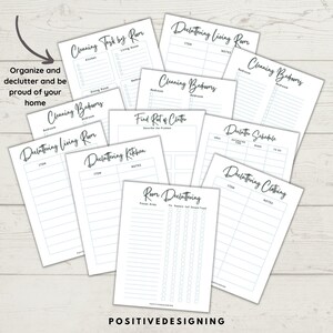 Declutter Challenge | Declutter Checklist | Declutter Planner ...