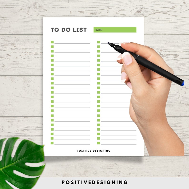 To Do List Printable Minimal, Simple Tasks List, Productivity Planner ...