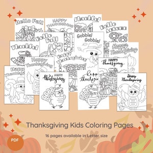 Fall Coloring Pages, Fall PDF, Fall Coloring Printables, Thanksgiving ...