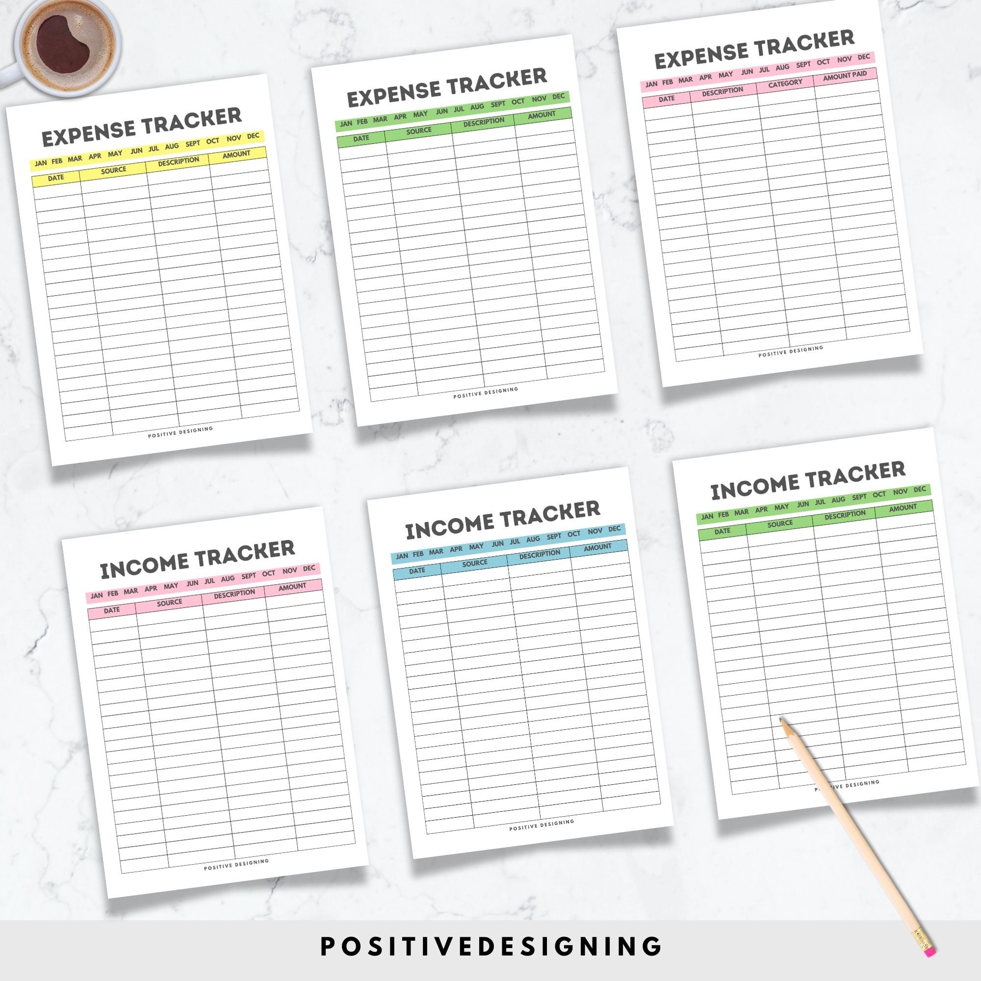 Income and Expense Tracker | Income Tracker | Expense Tracker | Income ...