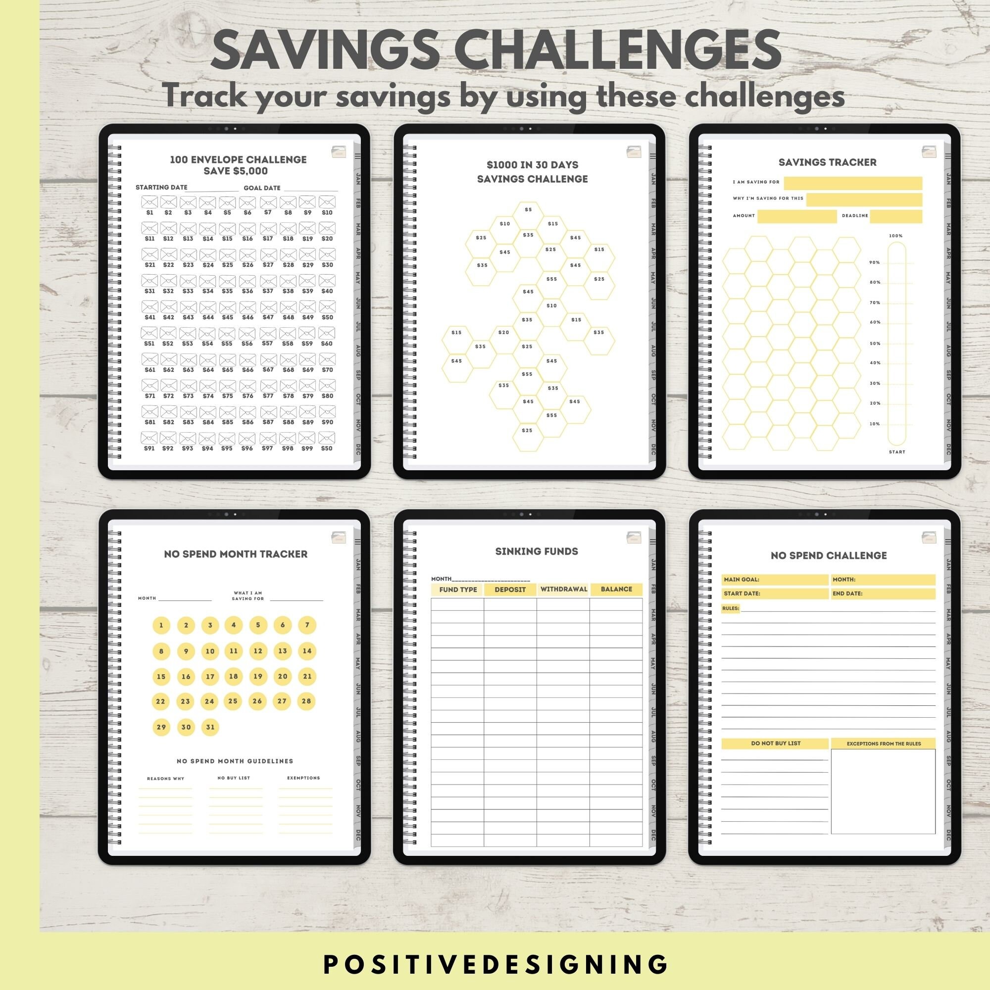 Money Planner - Digital Budget Planner - Savings Planner - Budget ...