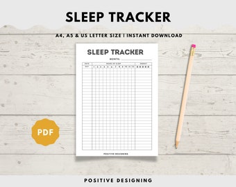 Sleep Tracker Bundle PDF Health Tracker, Sleep Planner, Sleep Log ...