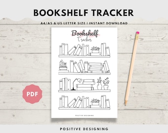 Bookshelf Printable Template, Books to Read, Books I've Read, Book ...