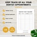 Dental Health Log, Dental Care Log, Dentist Checkup Log, Dental Care ...
