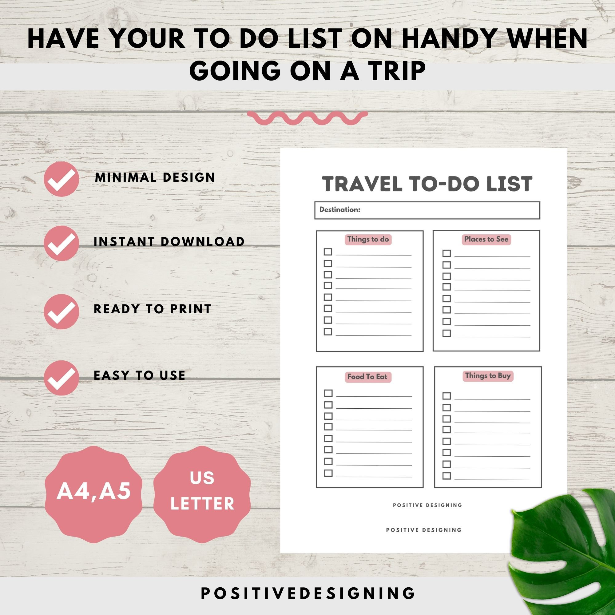 Travel to Do List – Printable Vacation Planner (digital Download) - Etsy