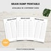 Brain Dump Journal Printable | ADHD Planner Pages | Productivity ...