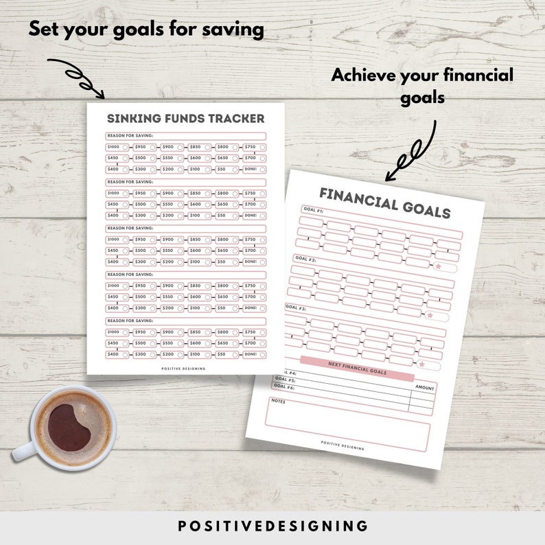 Sinking Funds Tracker Printable, Savings Tracker, Savings Challenge ...