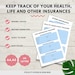 Insurance Tracker Printable, Insurance Tracking Template, Insurance ...