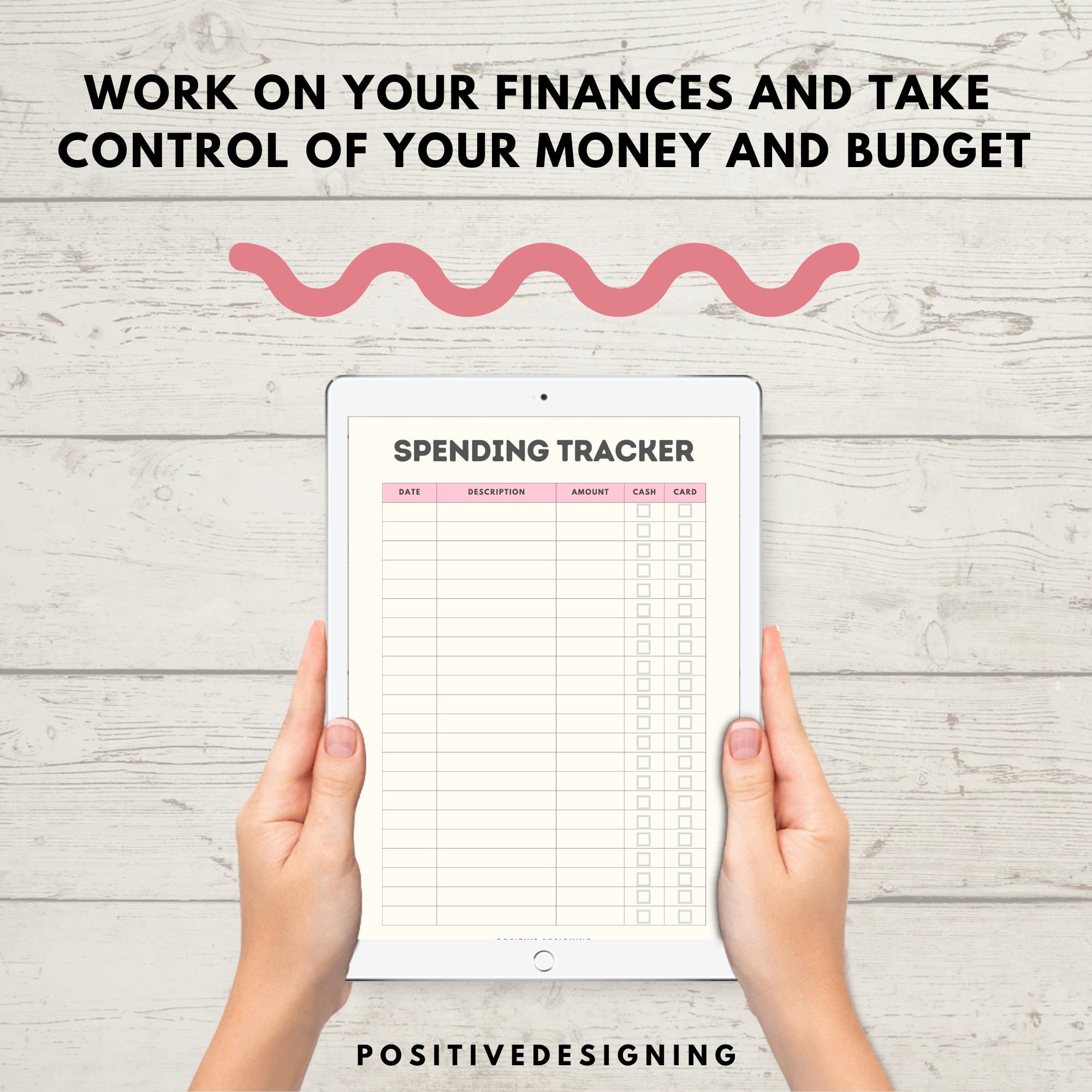 Spending Tracker | Budget Template | Money Tracker | Printable Finance ...