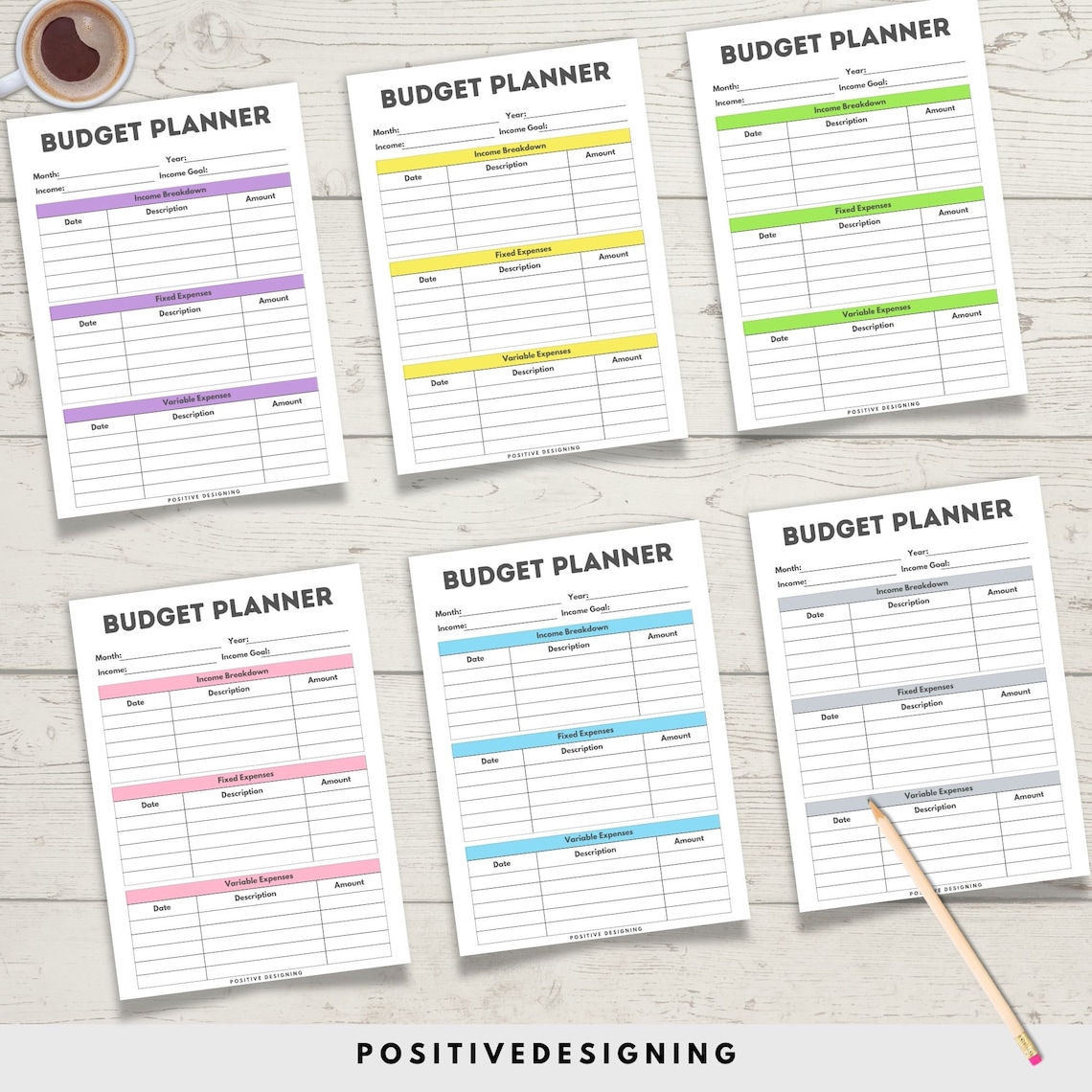 Spending Tracker Printable Monthly Expense Log Business Expense Planner ...