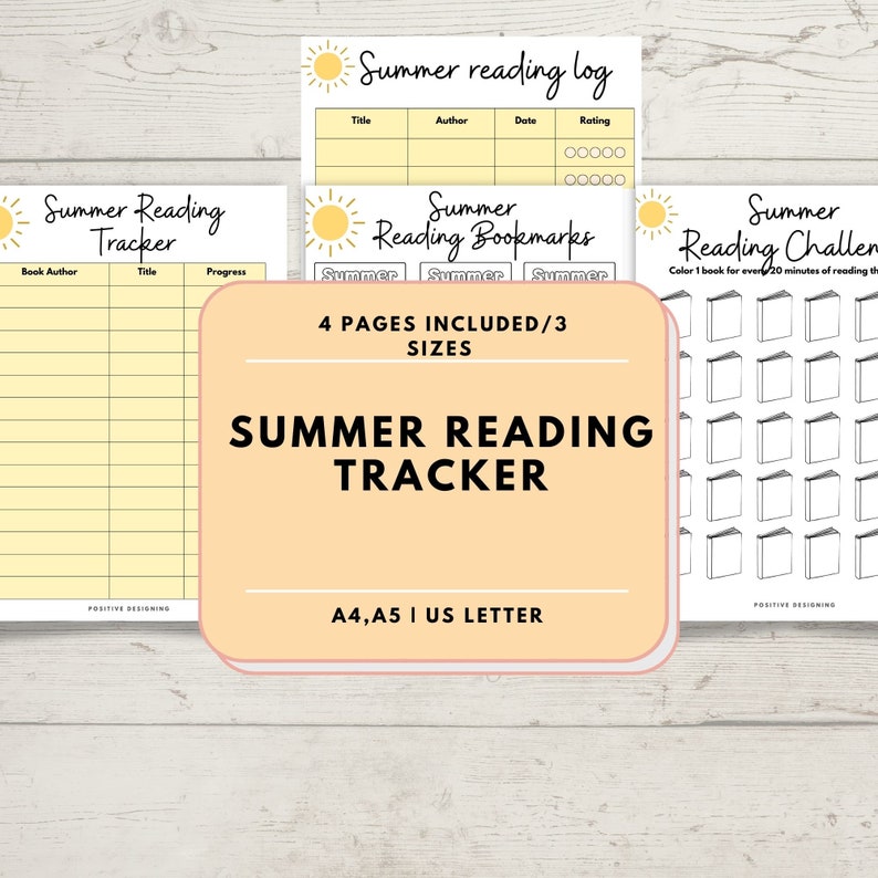 Summer Reading Challenge, Reading Log, Reading Planner, Reading ...