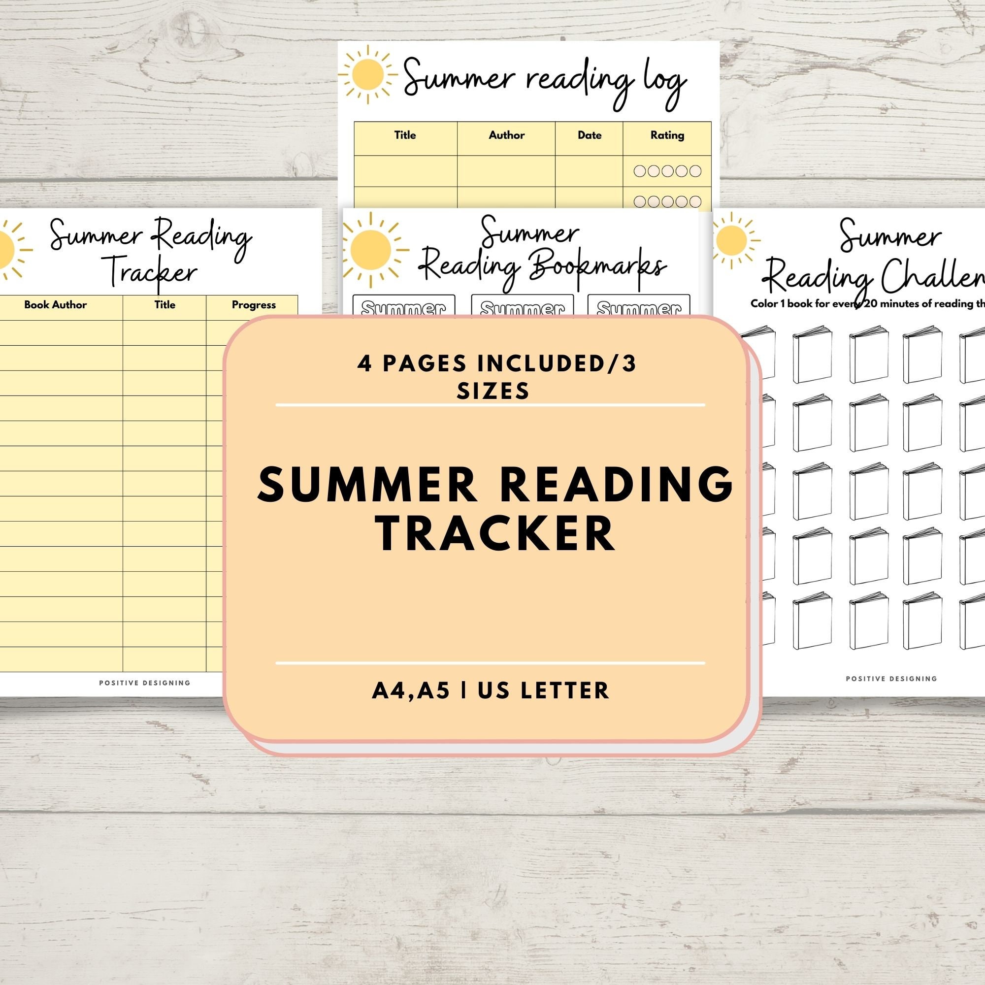 Summer Reading Challenge, Reading Log, Reading Planner, Reading ...