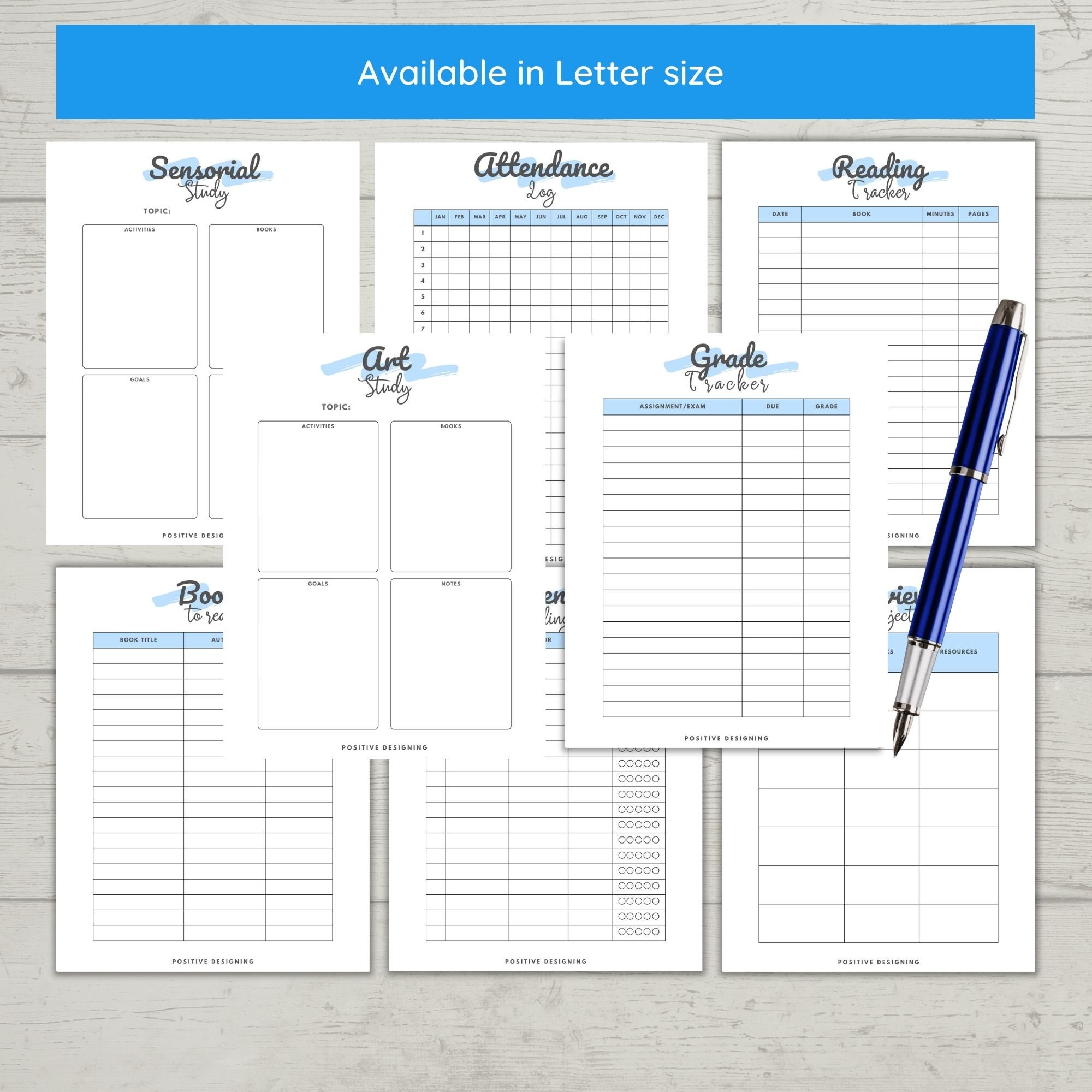 Homeschool Planner Pages, Homeschool Planner BUNDLE, Printable ...