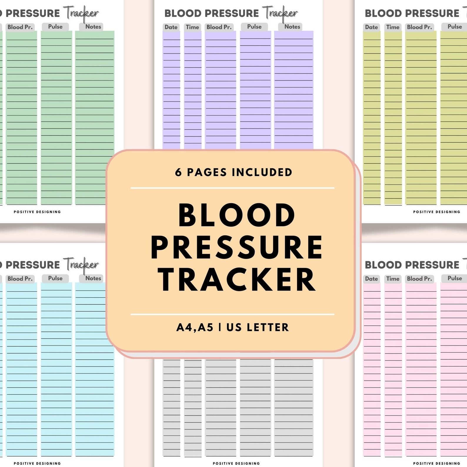 Blood Pressure Tracker Printable, High Blood Pressure Tracker ...