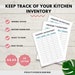 Kitchen Inventory Printable, Pantry, Fridge and Freezer Inventory ...