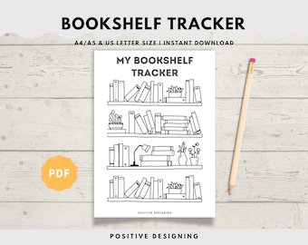 Bookshelf Printable Template, Books to Read, Books I've Read, Book ...