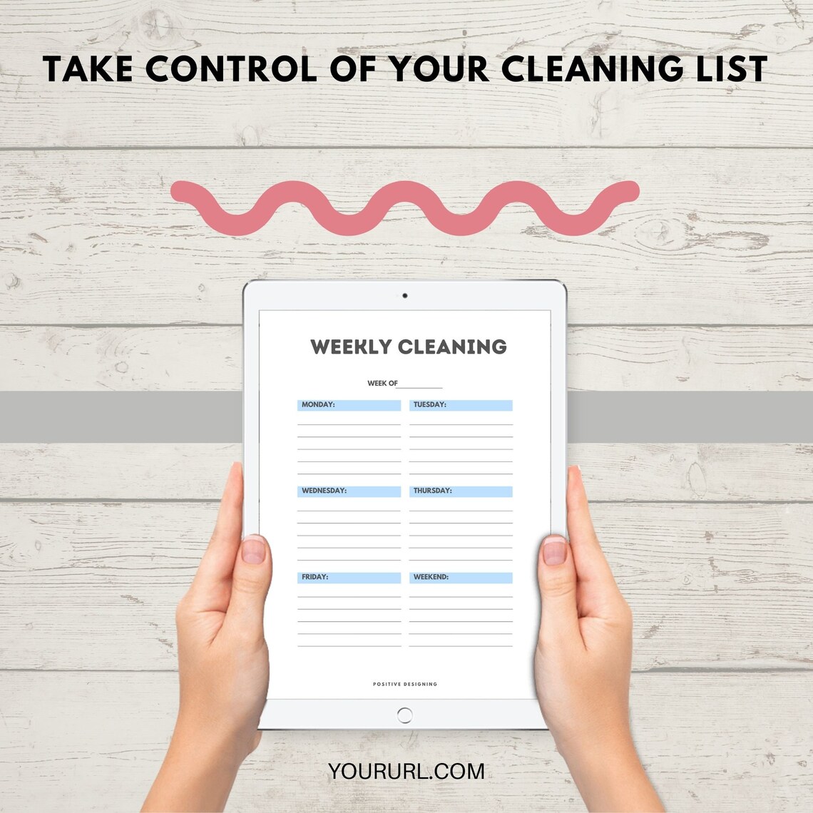 Digital Planner, Weekly Cleaning, Digital Cleaning Template, Cleaning ...