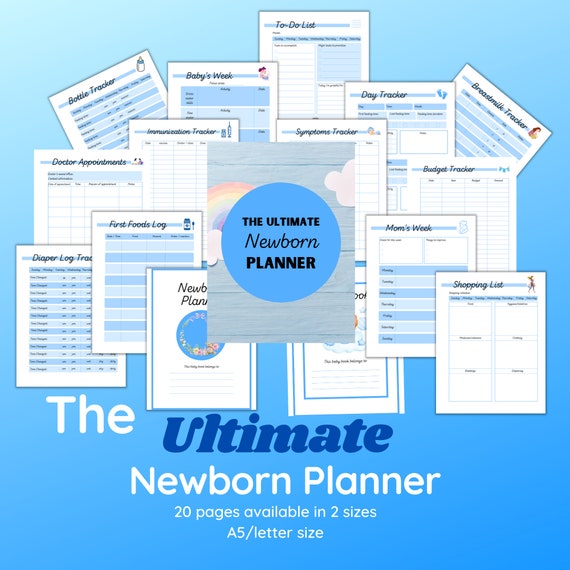 Baby Planner Printable Digital Download Newborn Planner New - Etsy