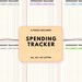 Spending Tracker Printable, Expense Tracker, Budget Template, Financial ...