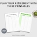 Retirement Funds Tracker Printable, Savings Planner, Contribution ...