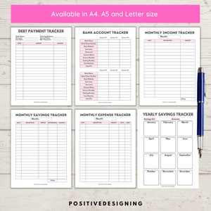 Finance Planner Bundle, Budget Planner Templates, Financial Savings ...