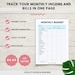 Monthly Budget Planner Printable | Financial Journal | Monthly Budget ...