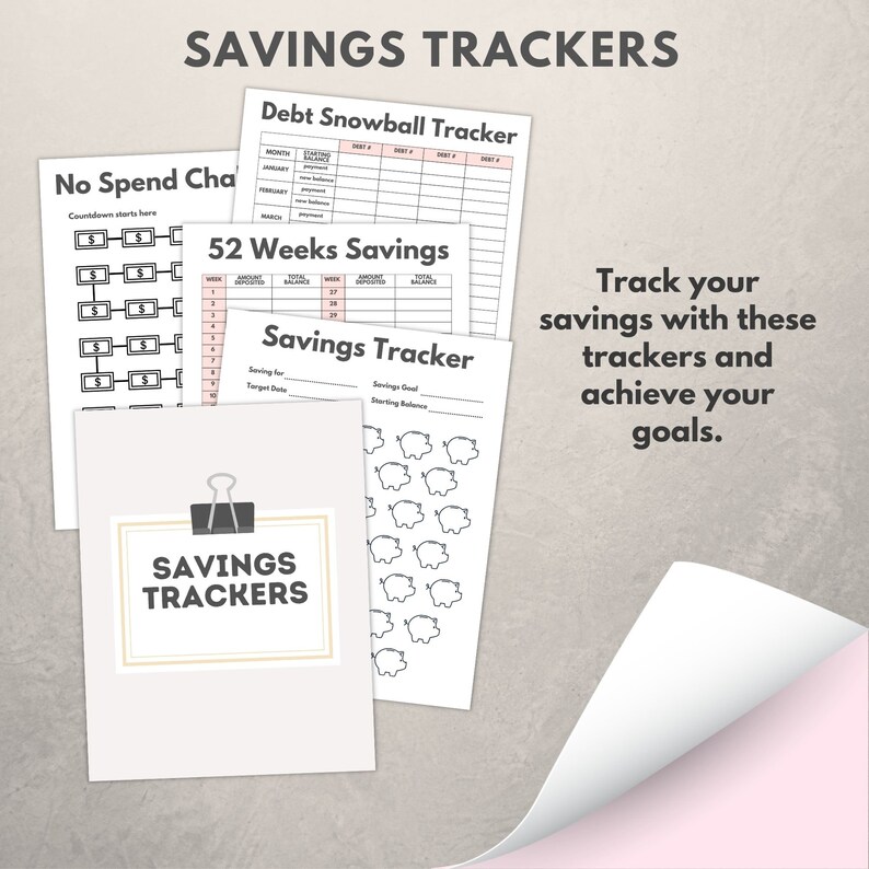 Budget Planner Printable, Finance Tracker, Finance Planner, Printable ...