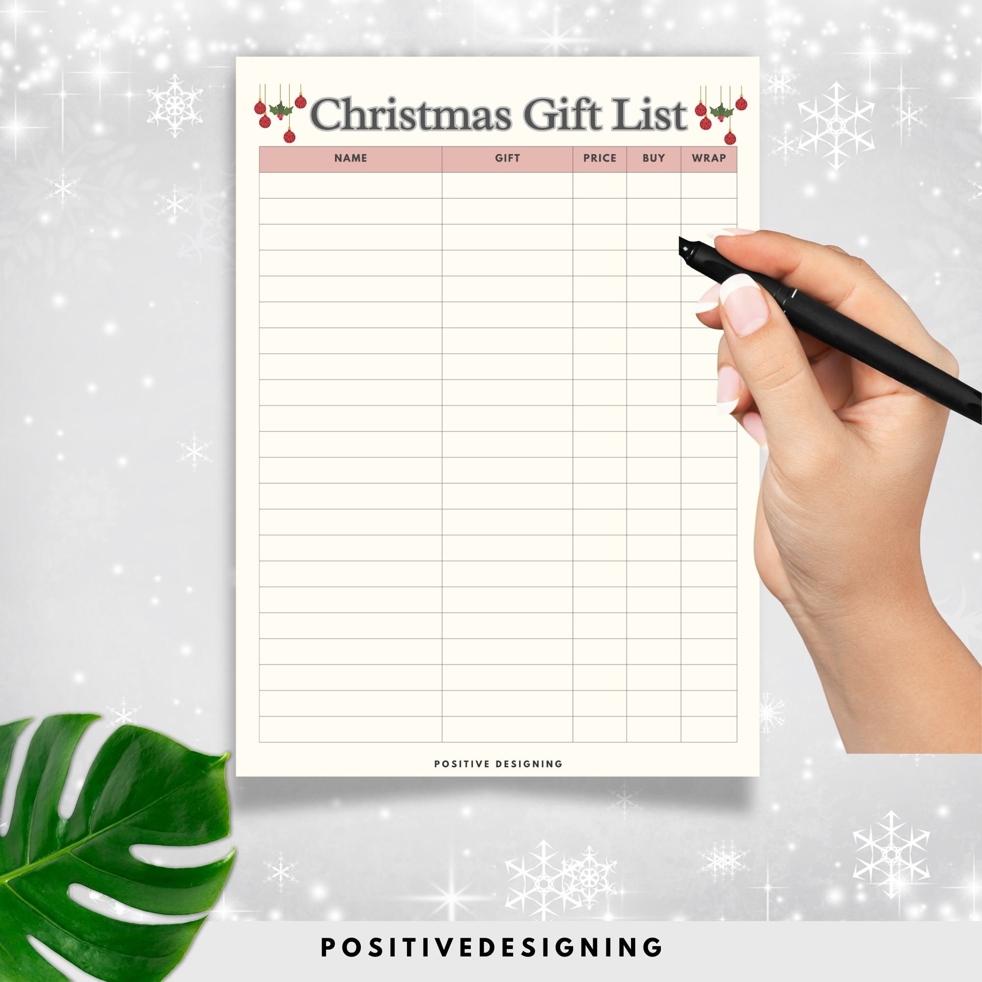 Christmas Gift List | Christmas Gift Idea | PDF | Printable Christmas ...