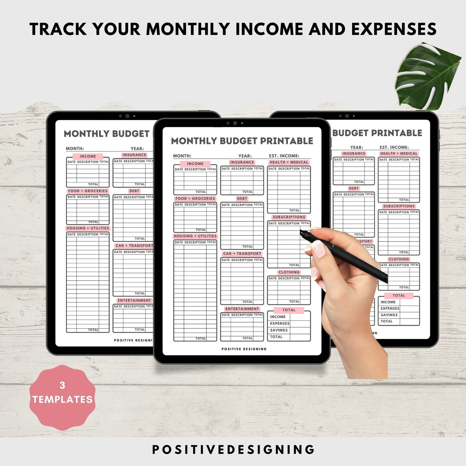 Digital Budget Planner, Digital Finance Planner, Monthly Budget Sheet ...
