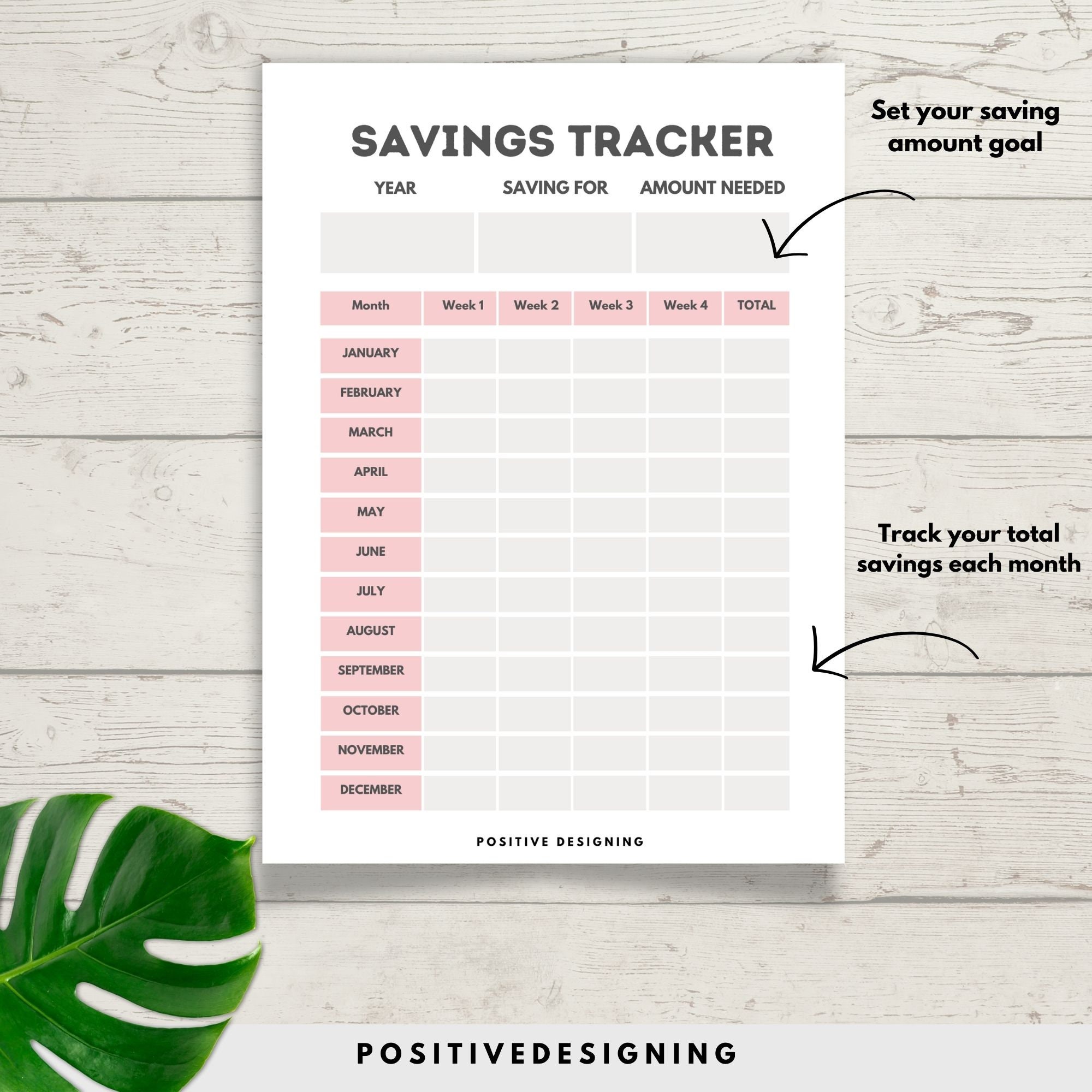 Savings Account Sheet Printable, Personal Savings Tracker, Financial ...