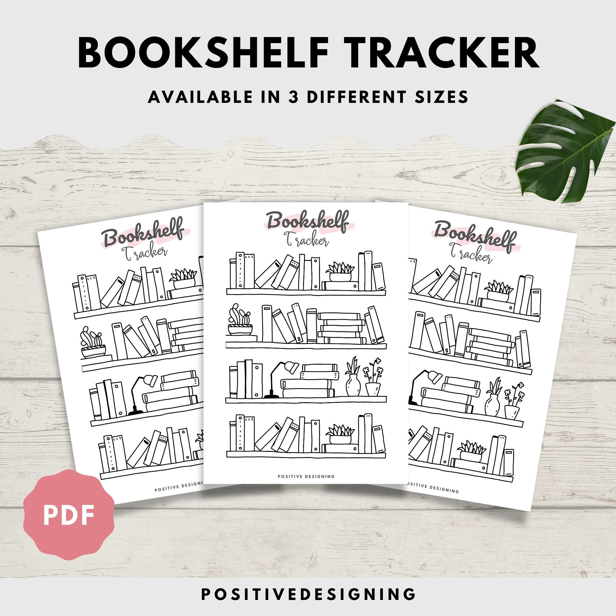 Bookshelf Printable Template, Books to Read, Books I've Read, Book ...
