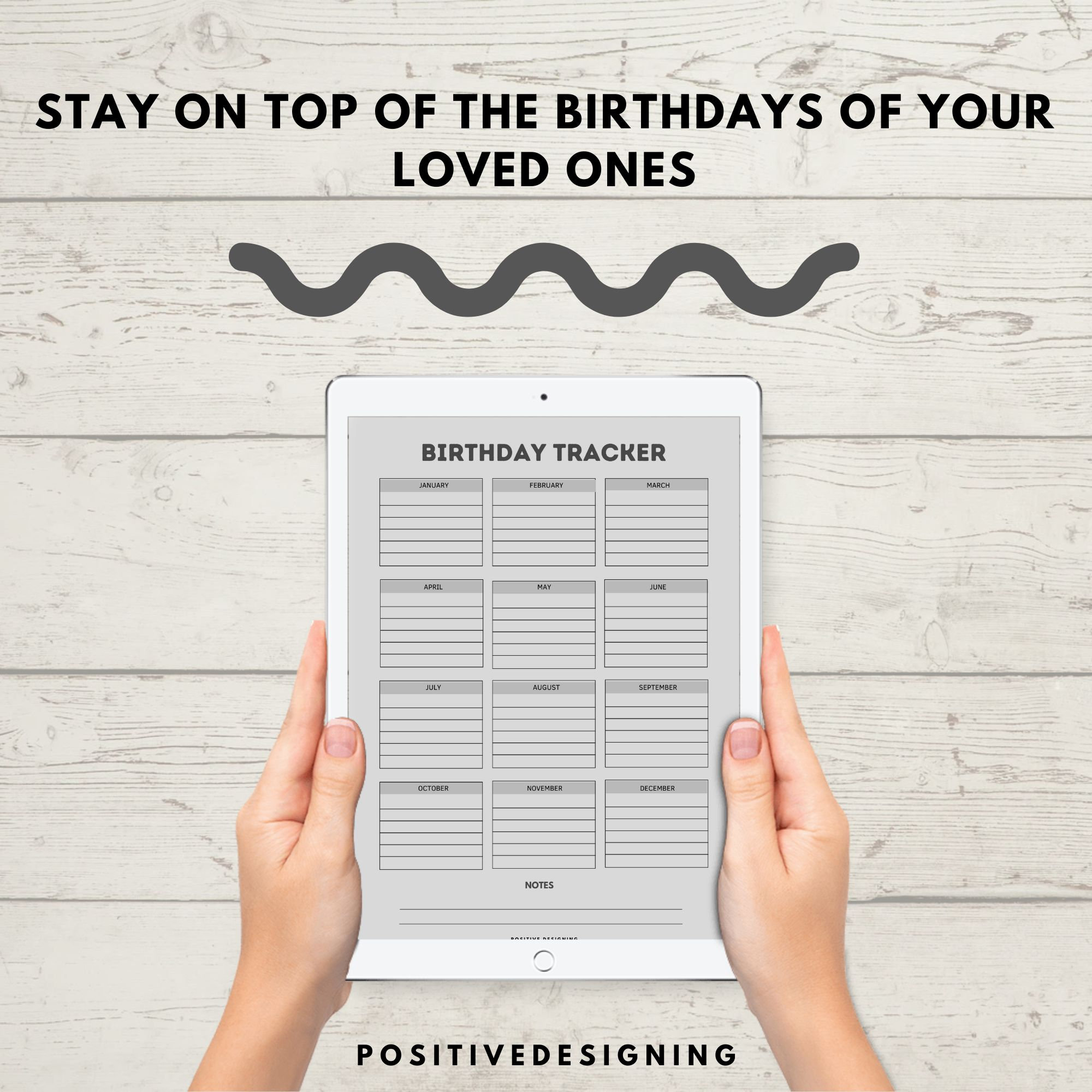 Instant Download | Birthday Reminder | Birthday Planner Printable ...
