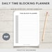Time Blocking Weekly Planner Printable, Time Blocking Pdf, Time ...
