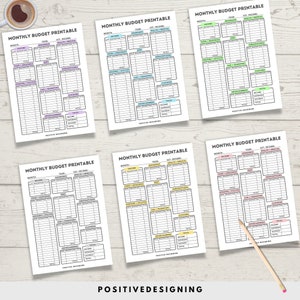 Monthly Budget Planner Printable | Financial Journal | Monthly Budget ...